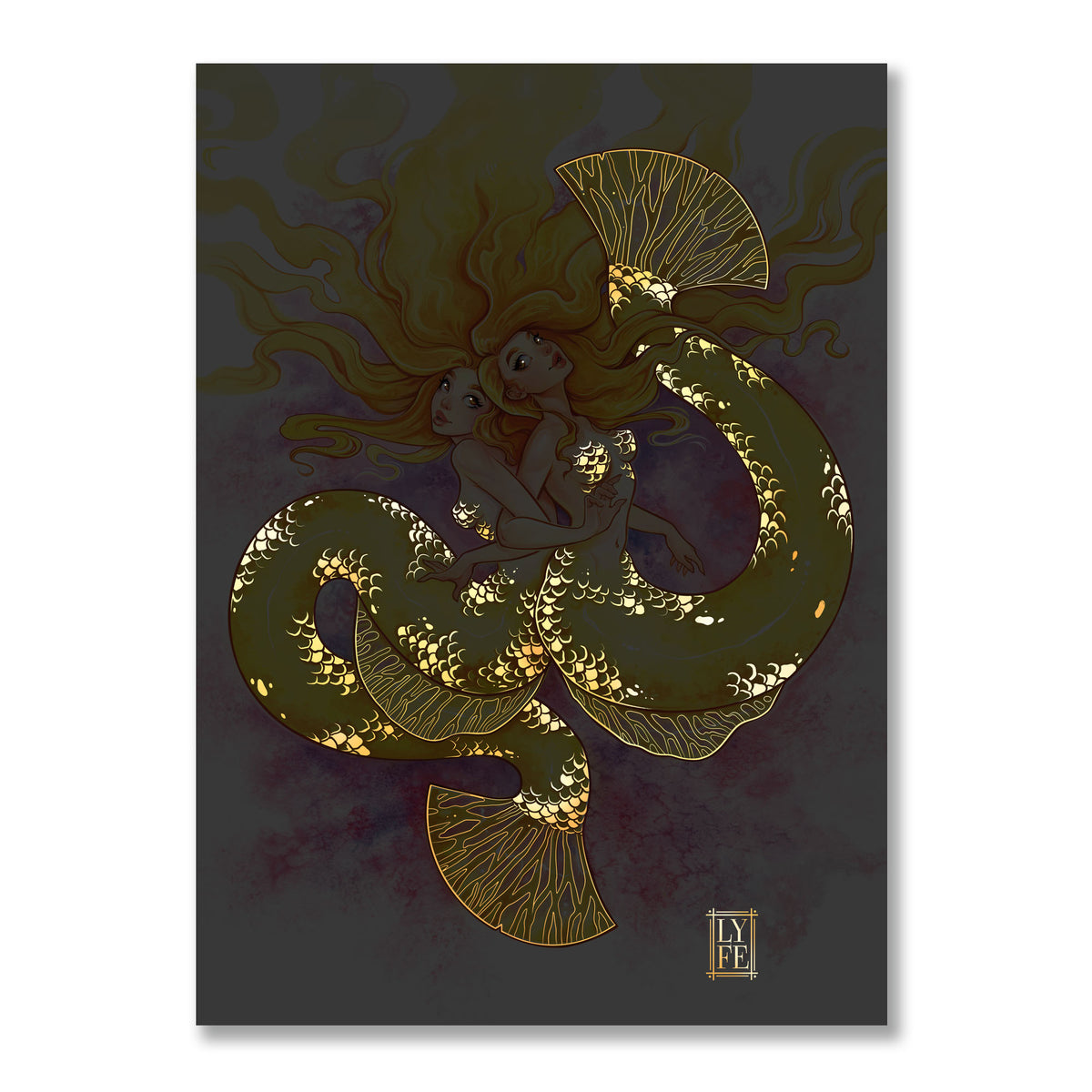 Gemini Mermaid - Lyfe Illustration