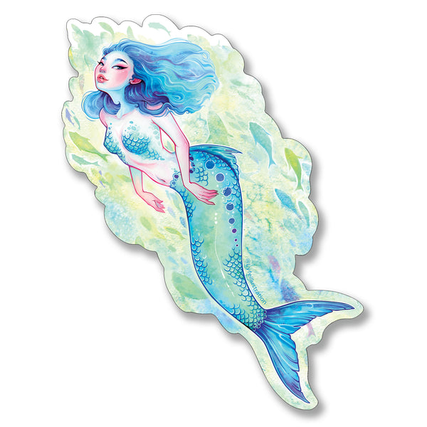 Pisces Mermaid Sticker - Lyfe Illustration