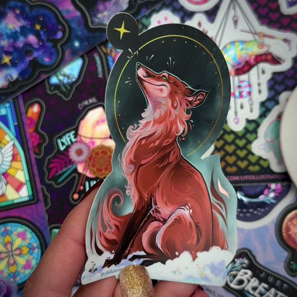 The Fox Sticker - Lyfe Illustration
