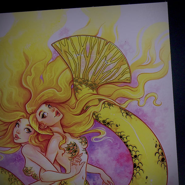 Gemini Mermaid - Lyfe Illustration