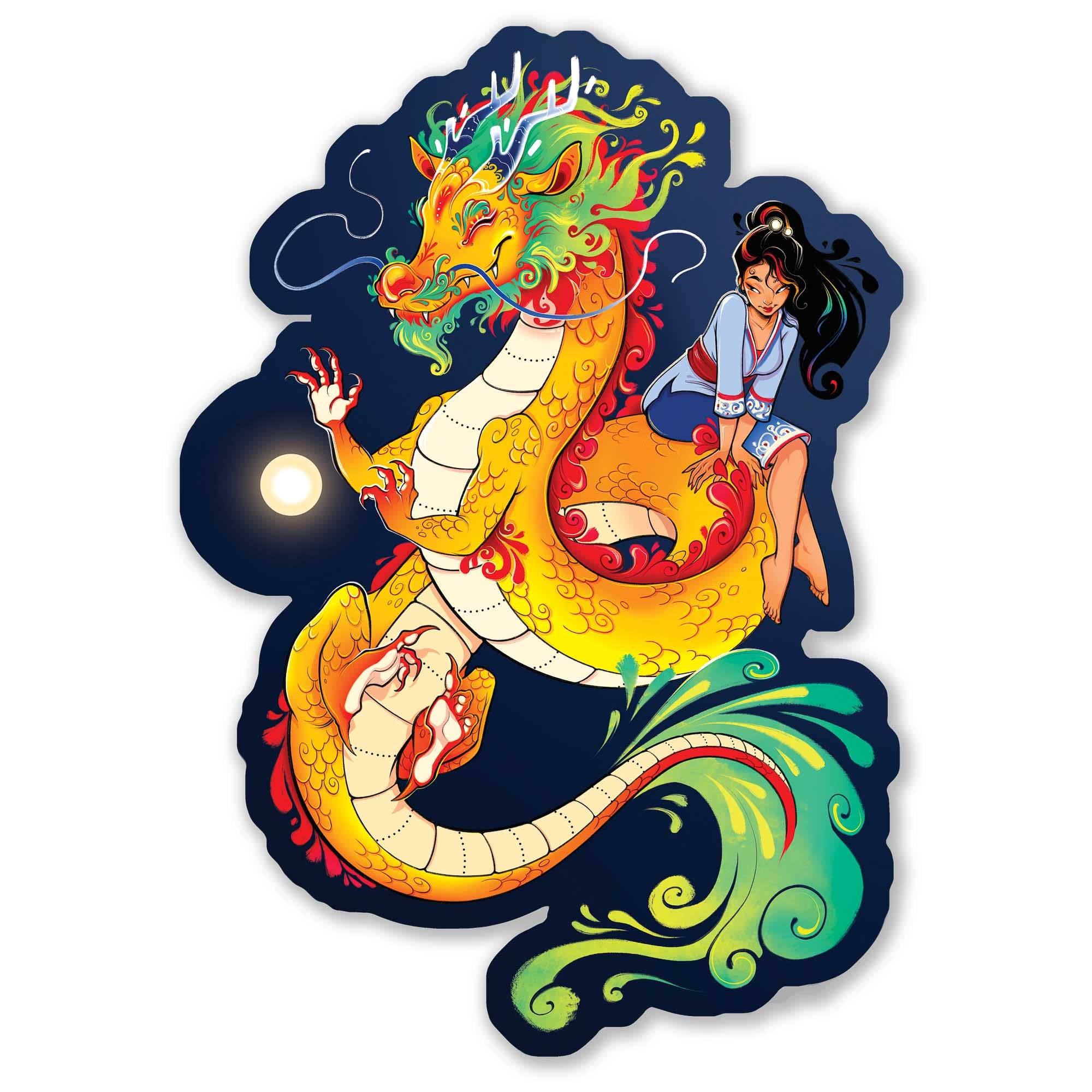 The Dragon Zodiac Sticker - Lyfe Illustration